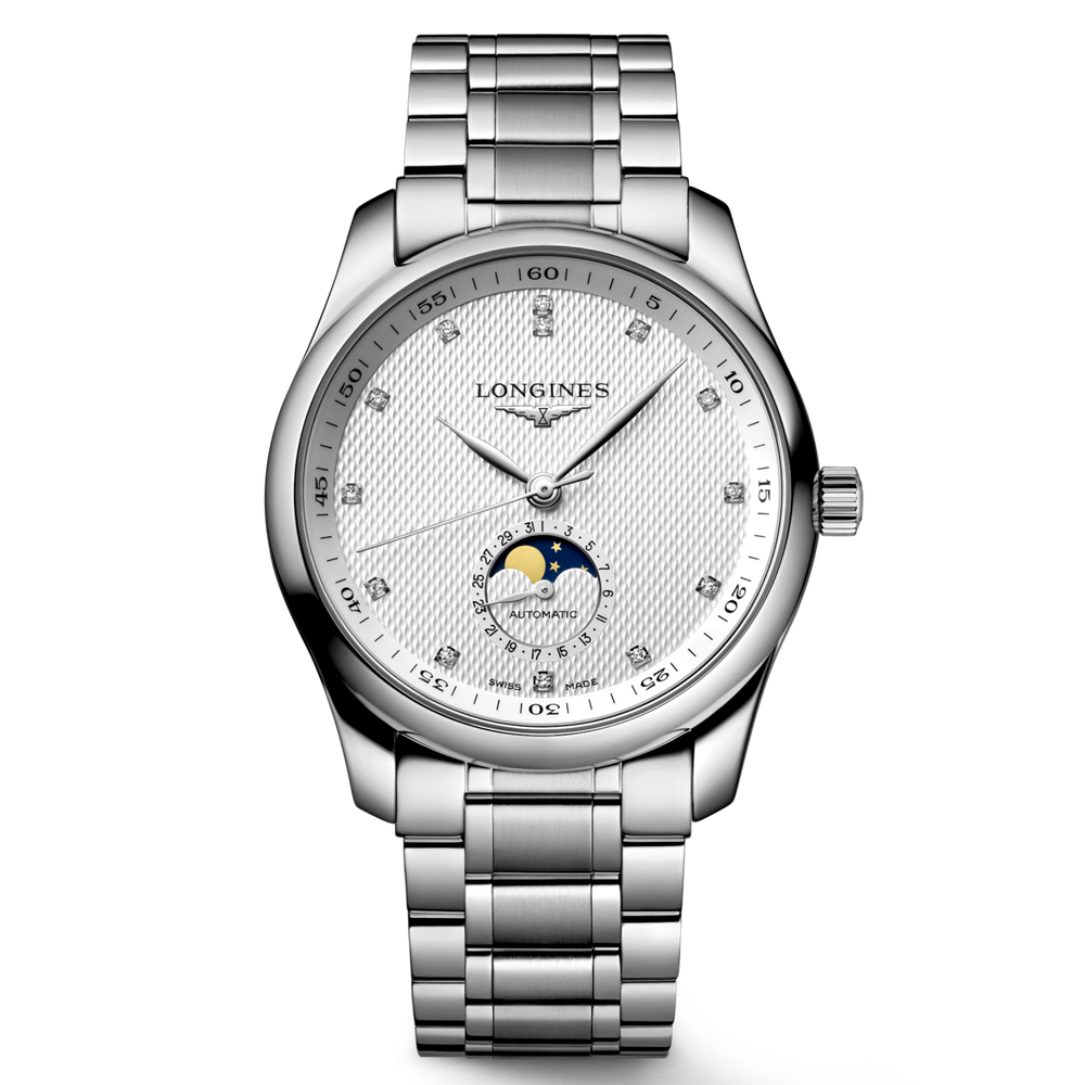 L2.909.4.77.6 | Master Collection 40mm Stainless Steel Diamond Dial ...