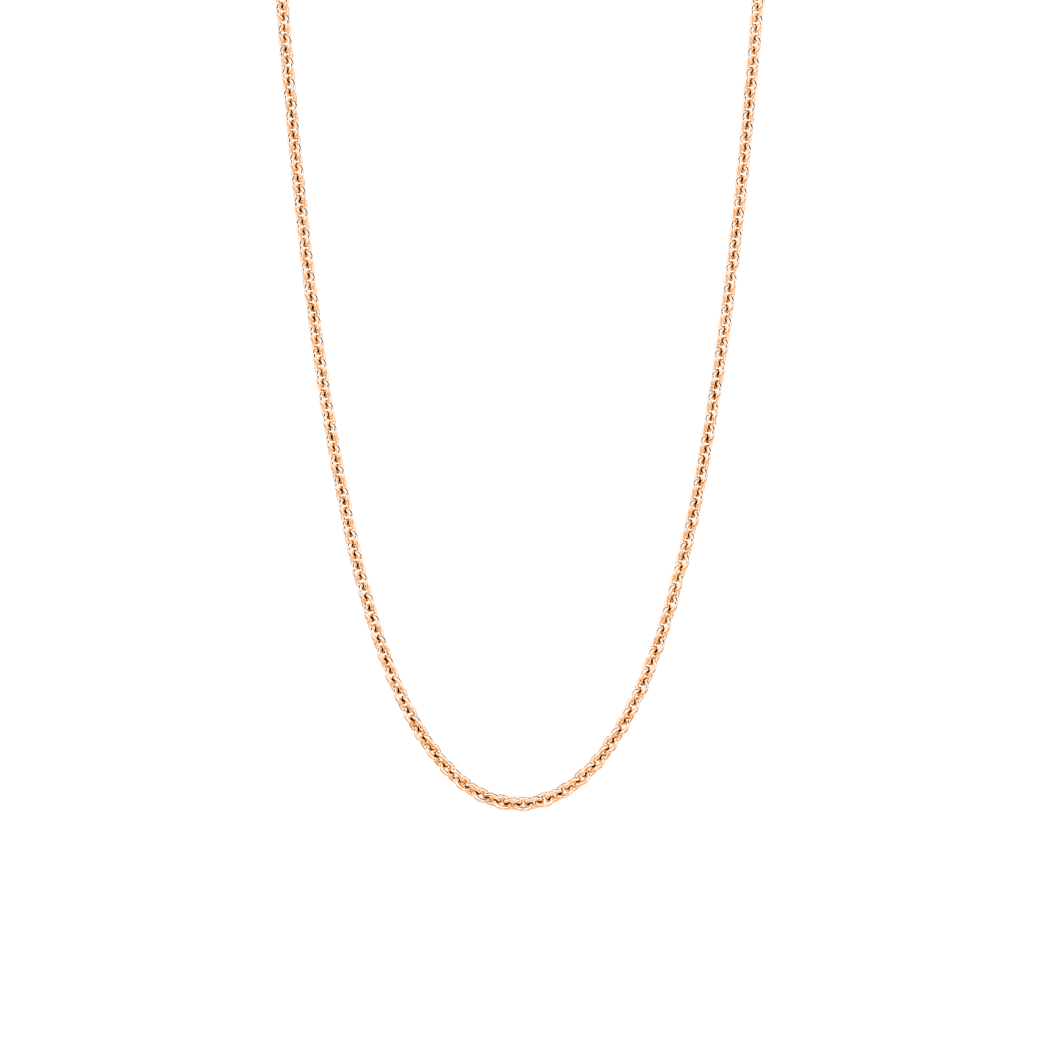 Qeelin 16 inch chain necklace in 18K rose gold AAAXXEYRG0016 – C&C